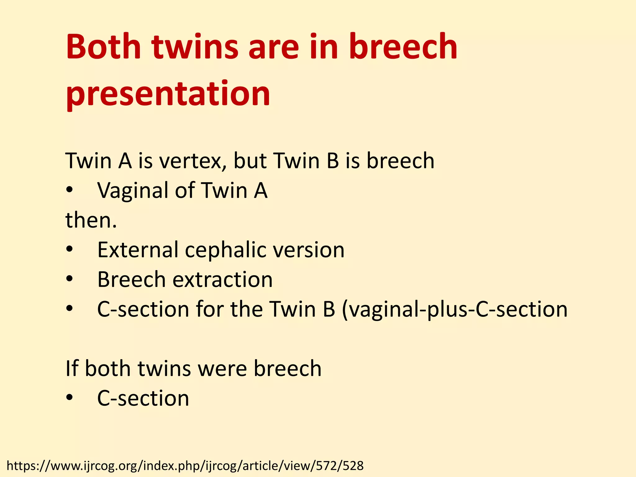 Breech Delivery | PPTX