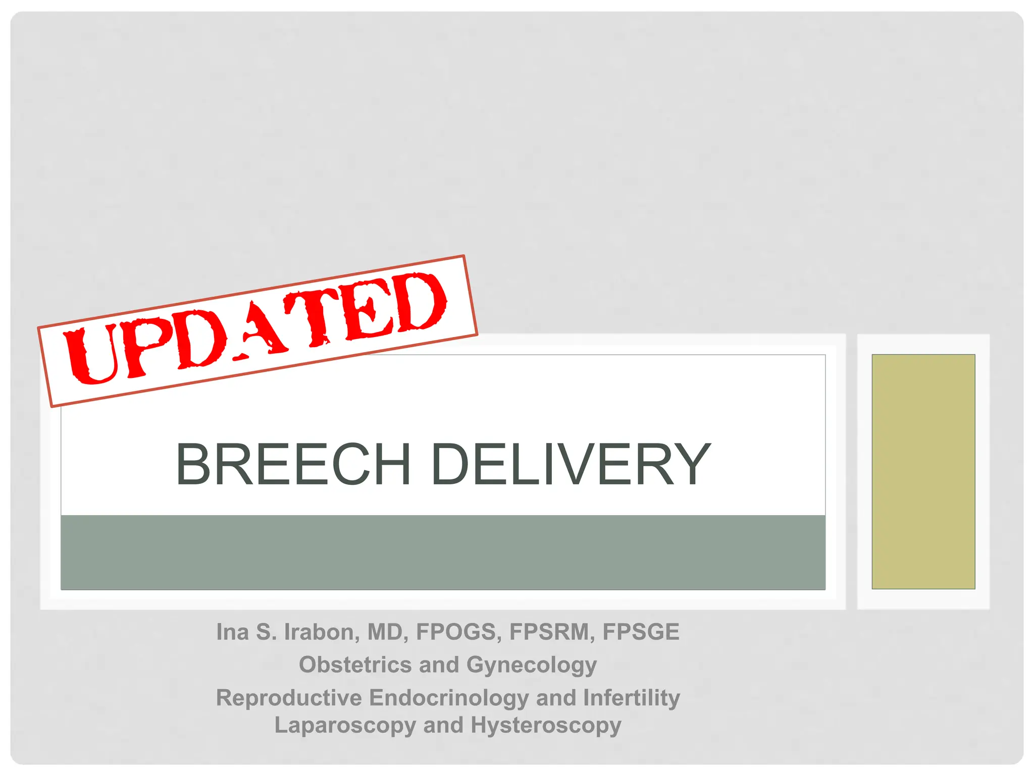 Steps in Partial & Complete Breech Delviery | PDF