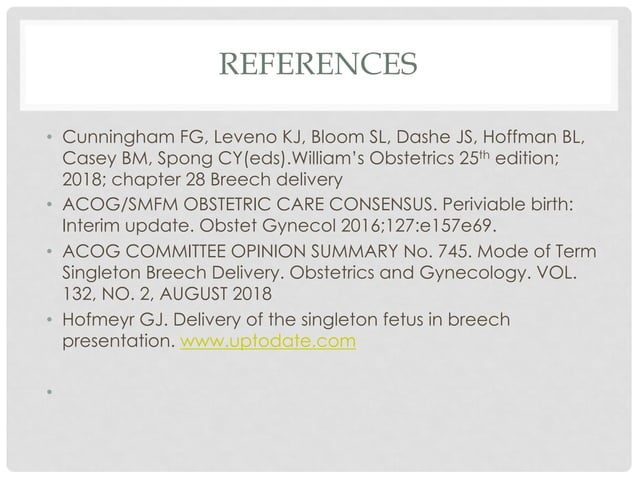 Steps in Partial & Complete Breech Delviery | PPT