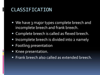 Breech (OBG & GYN) | PPT