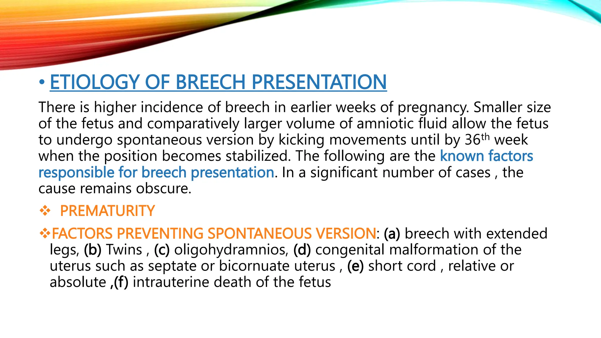 Breech delivery | PPTX