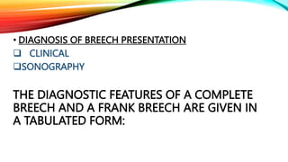 Breech delivery | PPTX