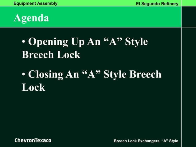 Breech Lock A Style Opening and Closing.ppt