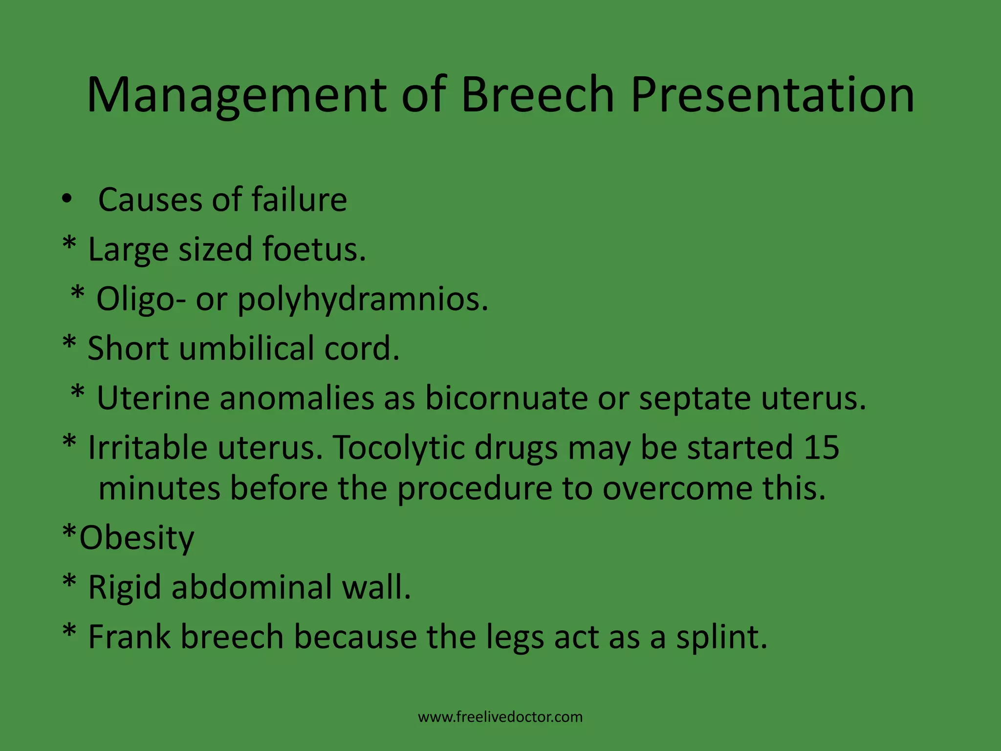 Breech presentation | PPTX