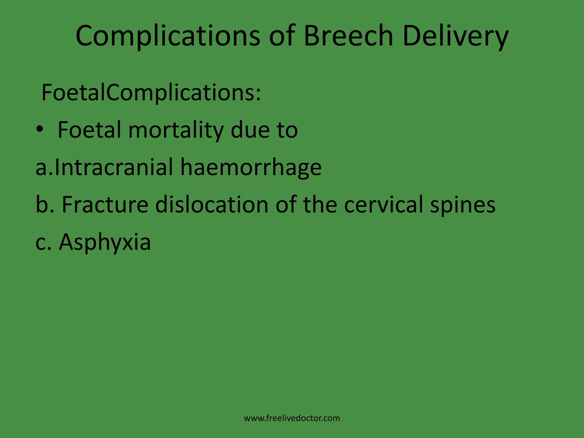 Breech presentation | PPTX