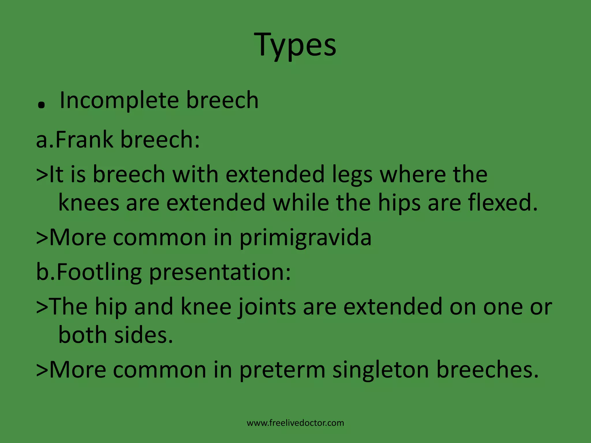 Breech presentation | PPTX