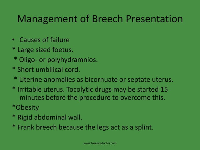 Breech presentation | PPTX