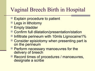 Breech presentation | PPT
