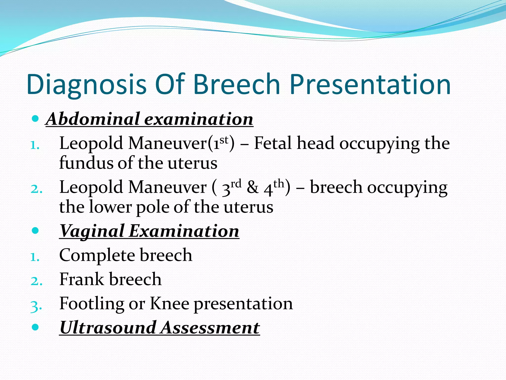 Breech Presentation | PDF