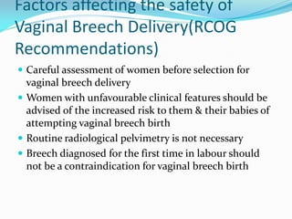 Breech Presentation | PDF
