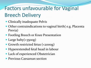Breech Presentation | PDF