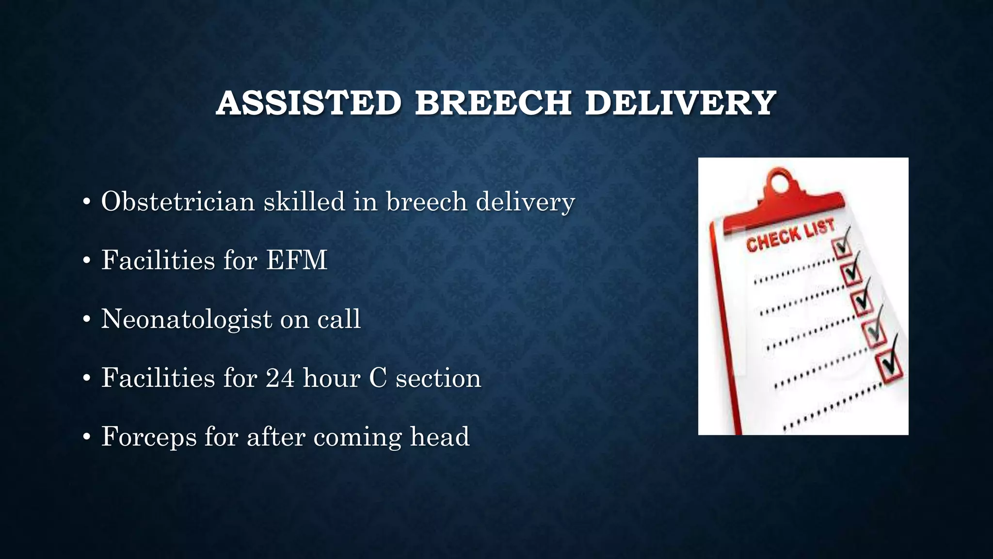 Breech presentation | PPTX