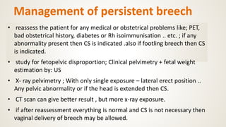 Breech presentation | PPTX