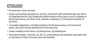 Breech presentation | PPTX
