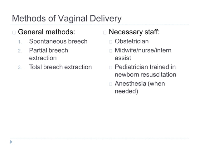 breech presentation.pptx | Pregnancy | Reproductive Health