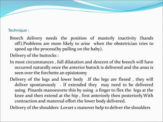 Aetiology Classification and management of breech presentation.pptx