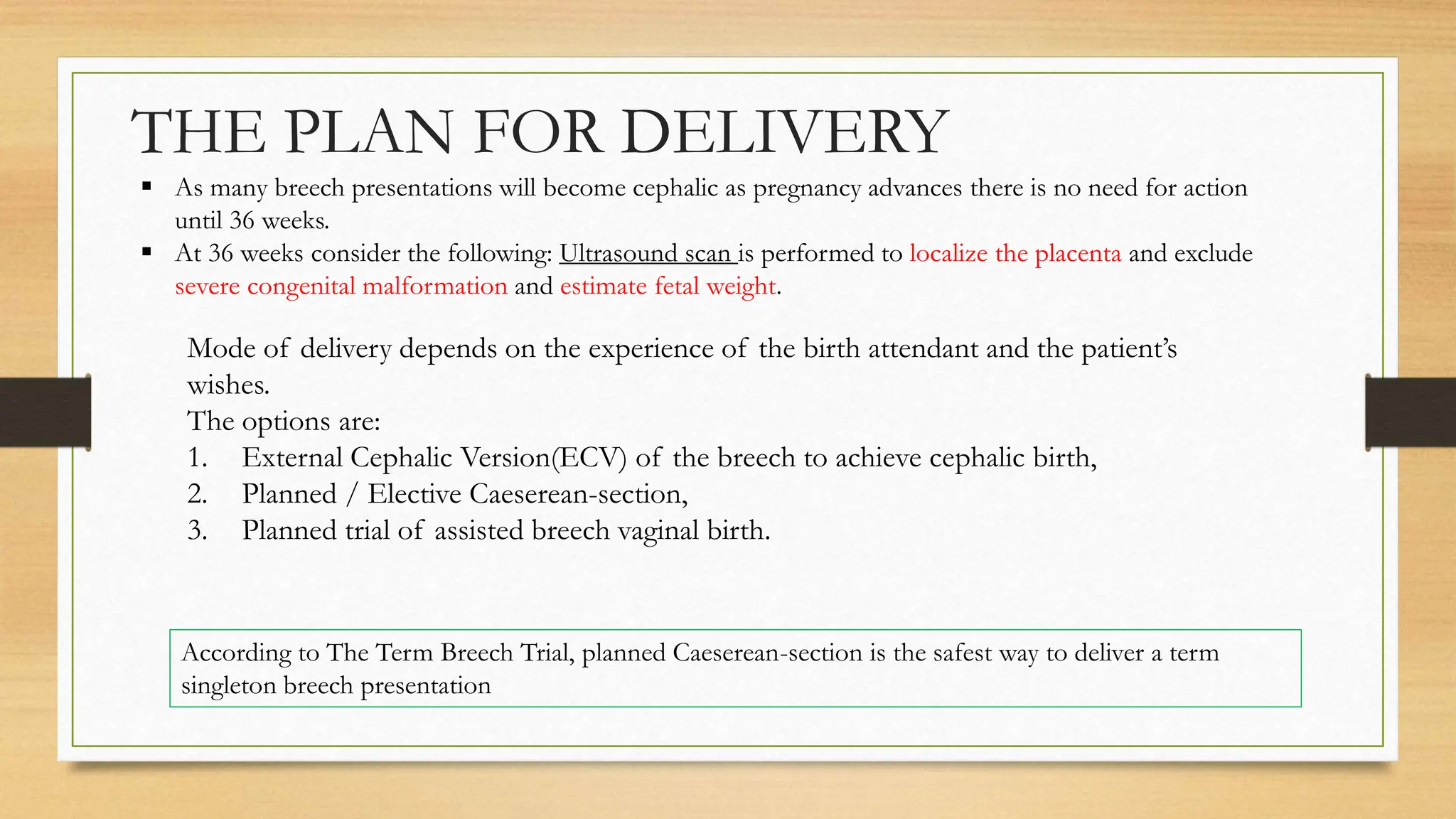 BREECH PRESENTATION, TYPES, DELIVERY.pptx