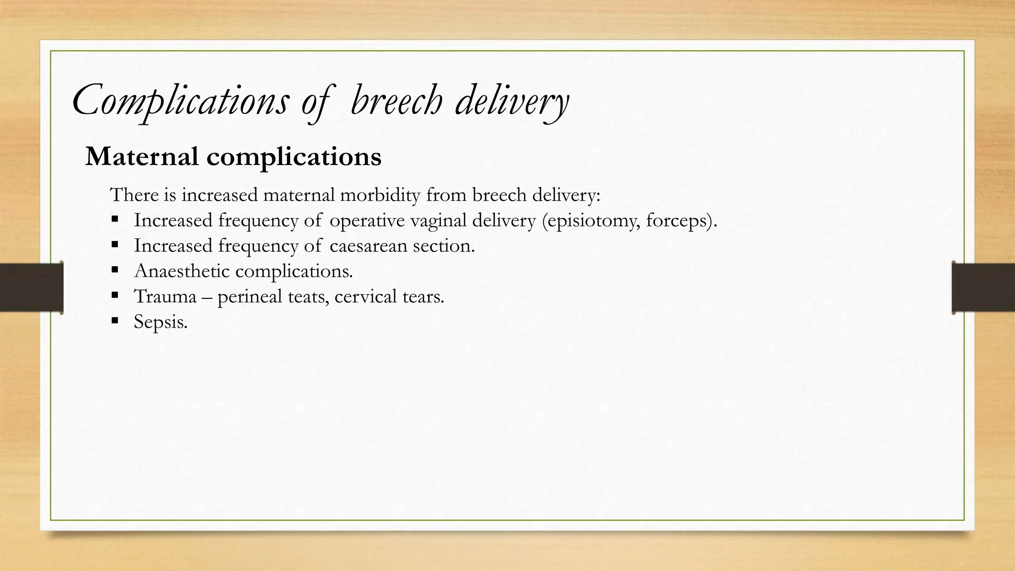 BREECH PRESENTATION, TYPES, DELIVERY.pptx