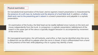 BREECH PRESENTATION, TYPES, DELIVERY.pptx