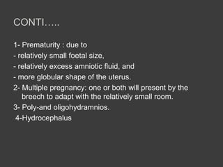 BREECH_PRESENTATION.ppt The main notions for determining the diagnosis ...