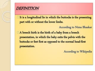 Breech presentation | PPTX