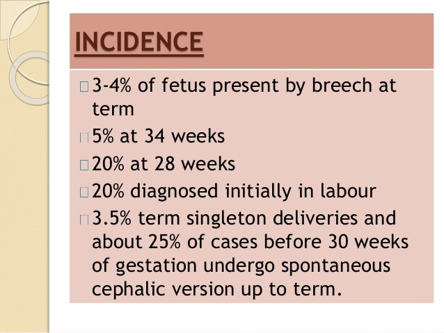 Breech presentation