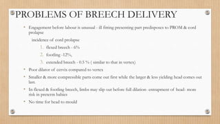 BREECH PRESENTATION obstetrics and gynacology mbbs final year | PPTX