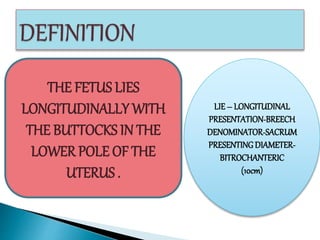 BREECH PRESENTATION abnormal condition.pptx