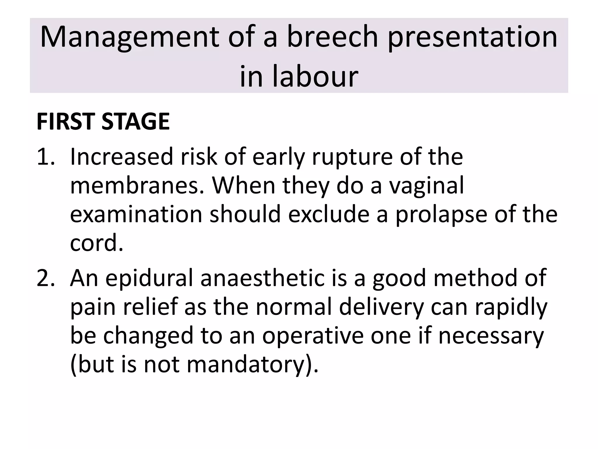 Breech presentation and delivery | PPTX