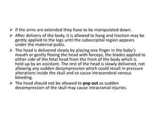 Breech presentation and delivery | PPTX