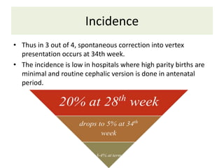 Breech presentation and delivery | PPTX