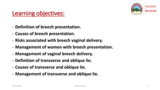 Breech presentation, transverse and oblique lie.pdf
