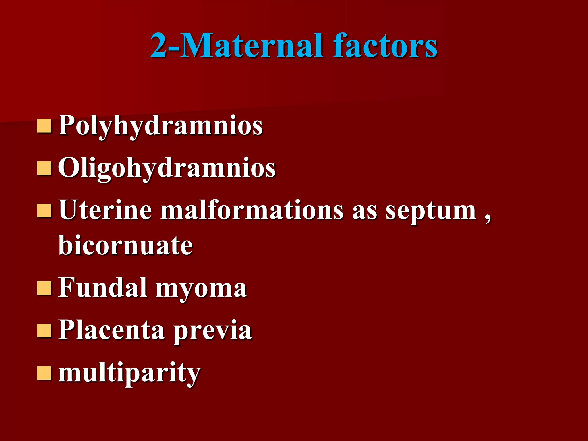 Breech Presentation & transverse lie.ppt