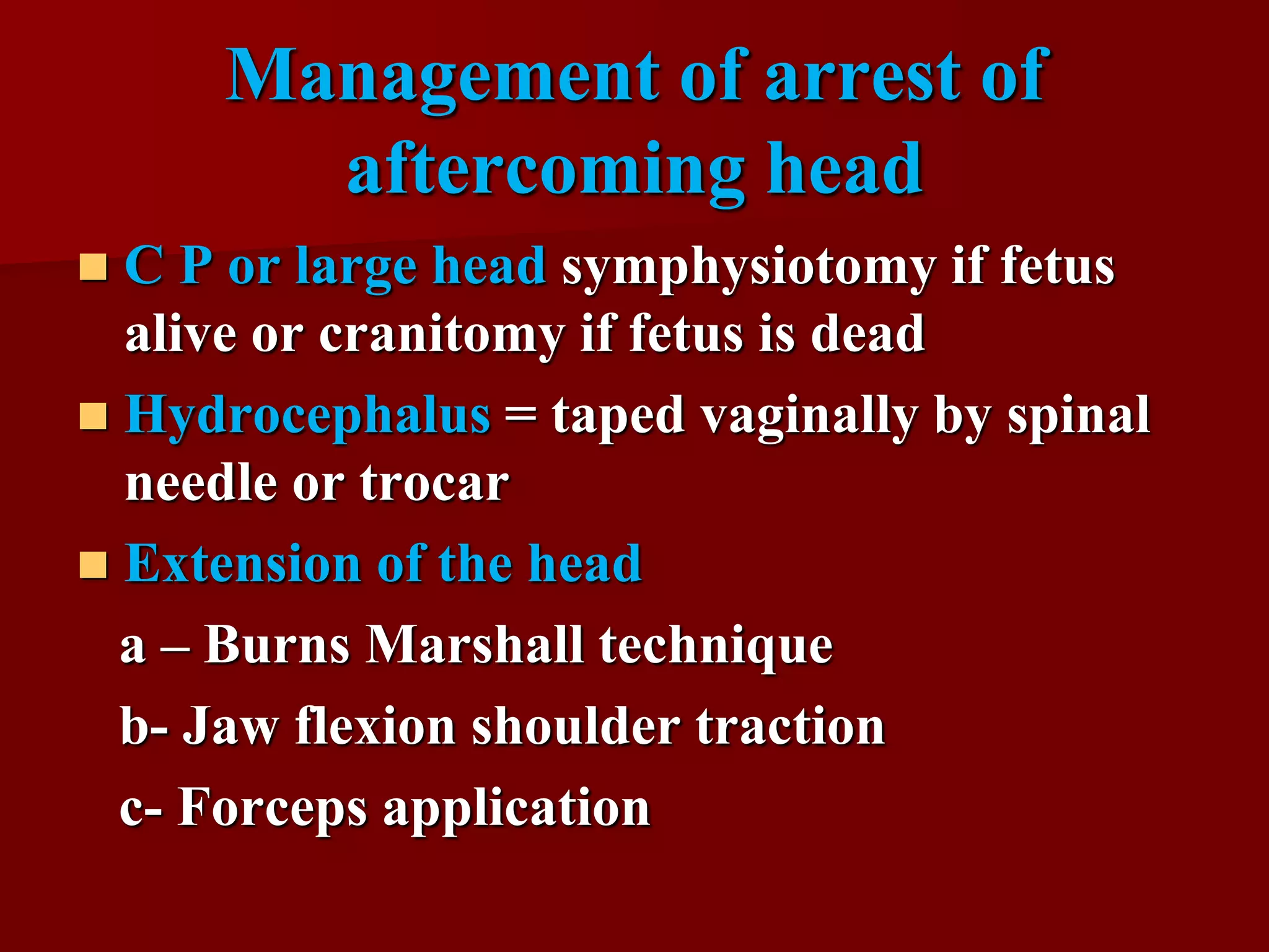 Breech Presentation & transverse lie.ppt