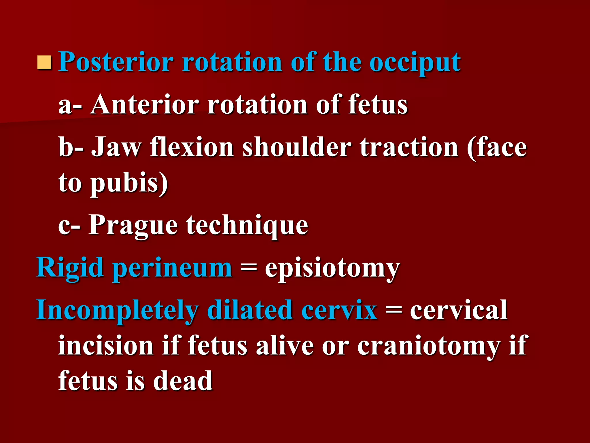 Breech Presentation & transverse lie.ppt