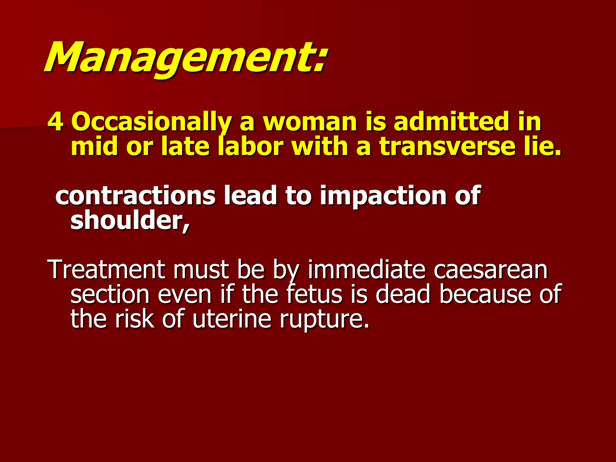 Breech Presentation & transverse lie.ppt