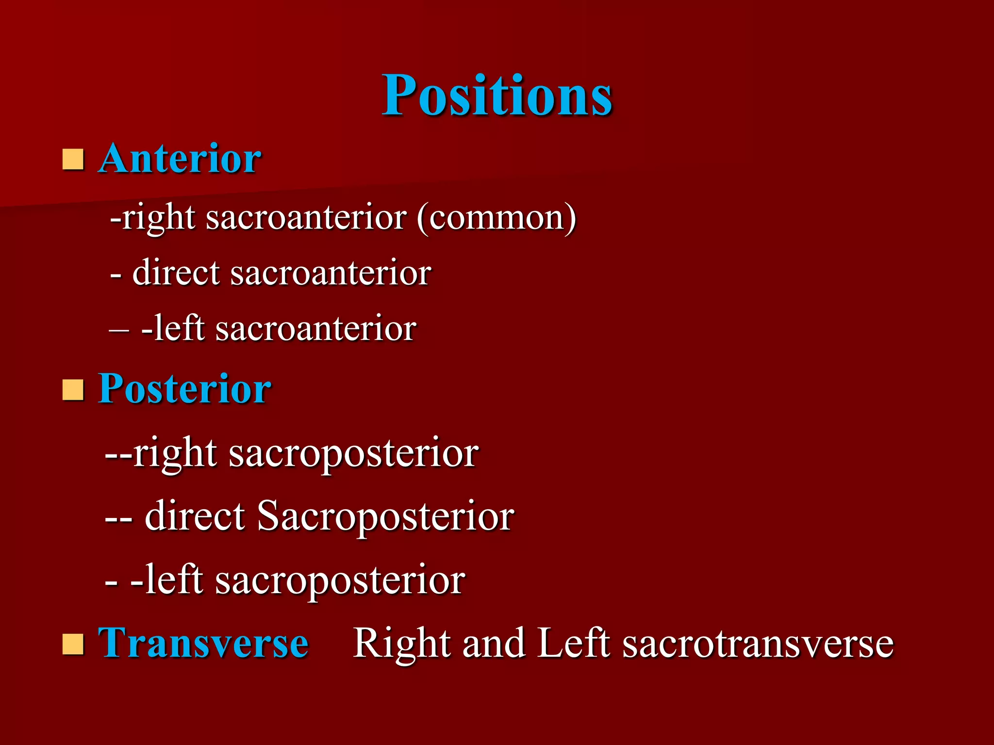 Breech Presentation & transverse lie.ppt