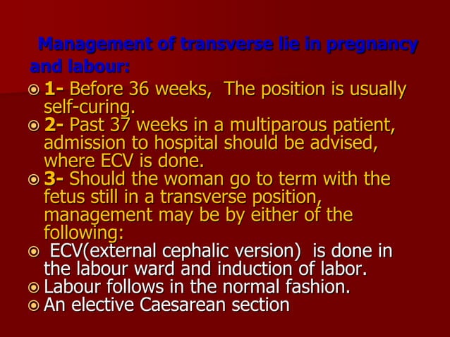 Breech Presentation & transverse lie.ppt