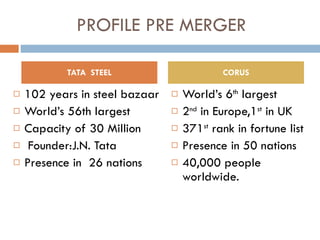 tata corus merger | PPT