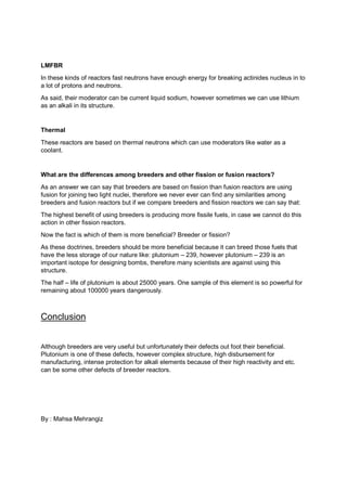 Breeder reactors | PDF | Chemistry | Science