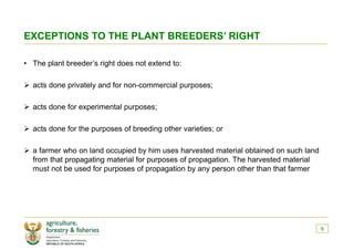 breeders right.ppt for Intellectual Property | PPT