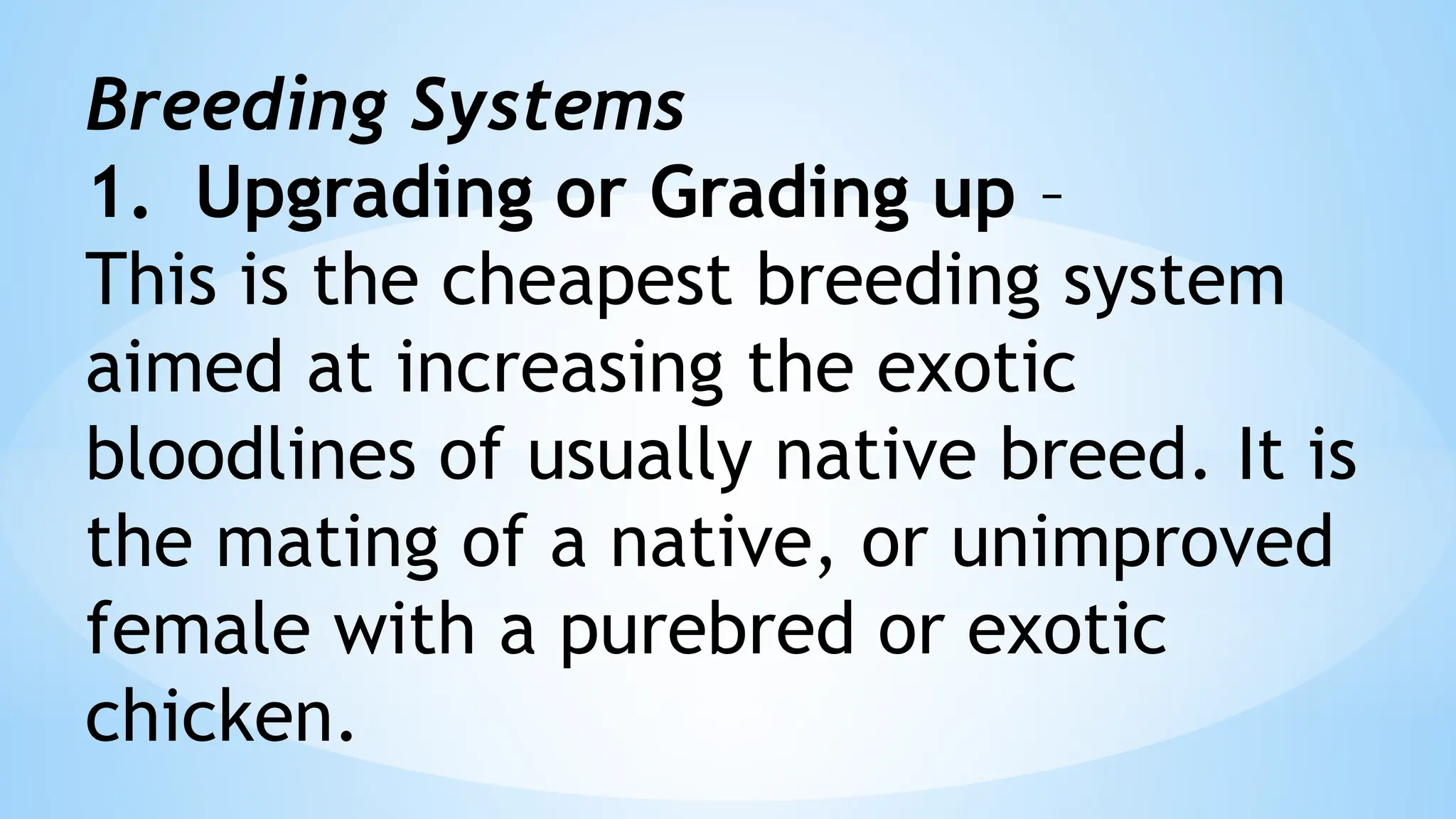 breeding-system of swine pig TLE 9 animal | PPTX