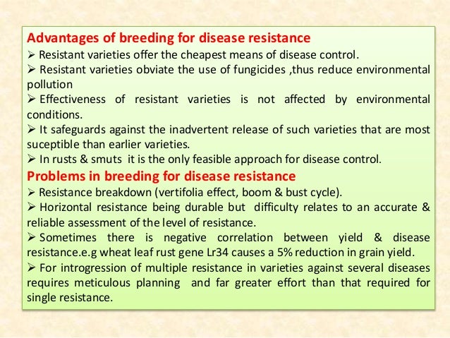 Breeding for disease resistance by sajad