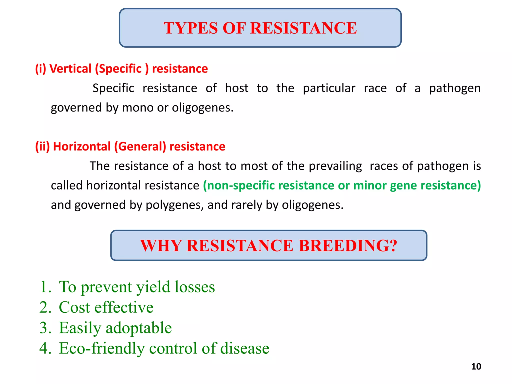 Breeding for disease resistance in | PPTX