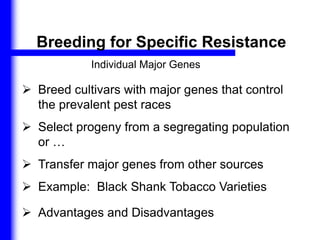 breeding for disease resistance in crops | PPT