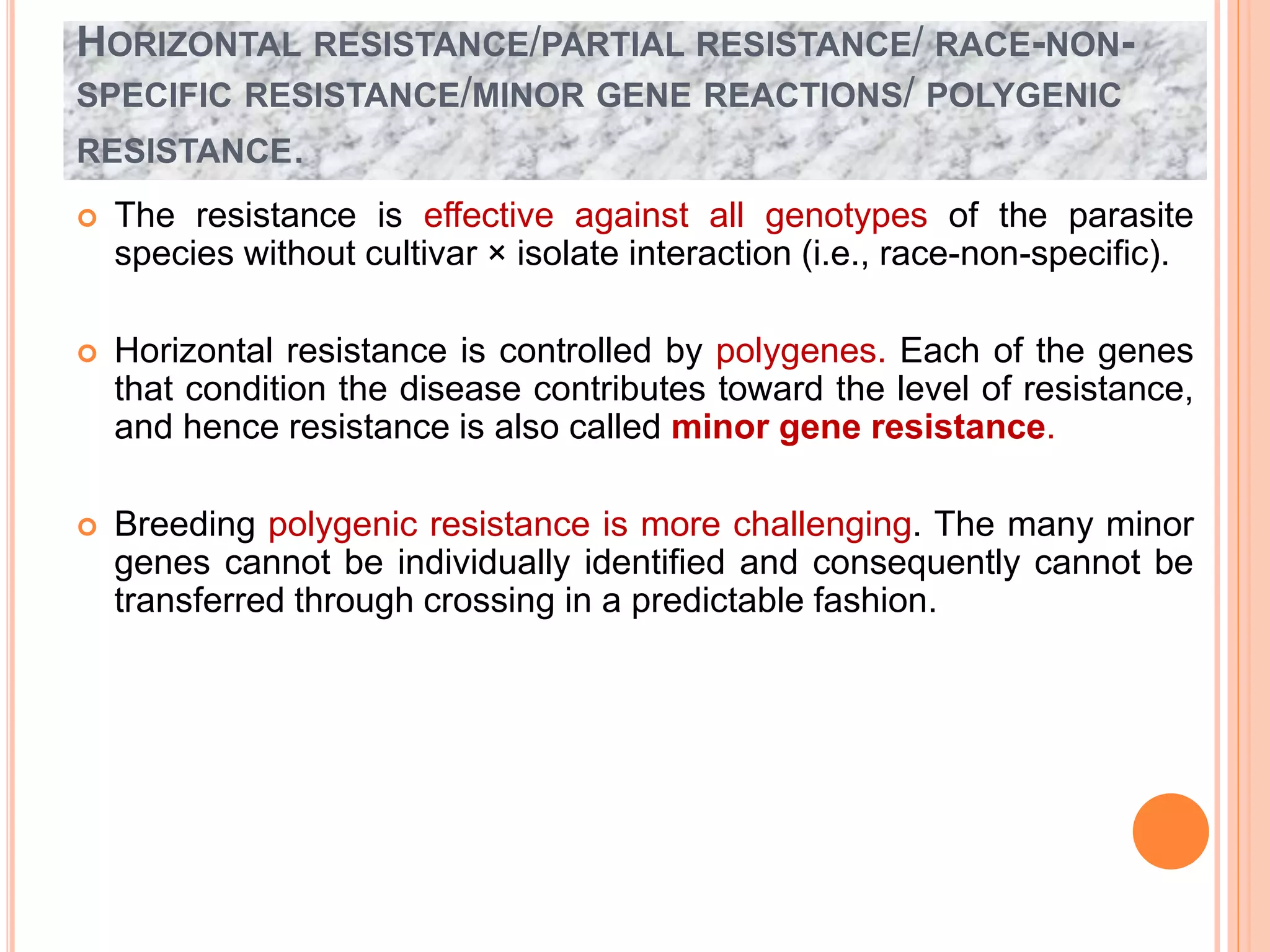 Breeding for resistance to disease and insect pests(biotic stress) | PPTX