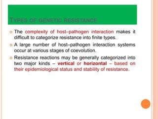 Breeding for resistance to disease and insect pests(biotic stress) | PPTX