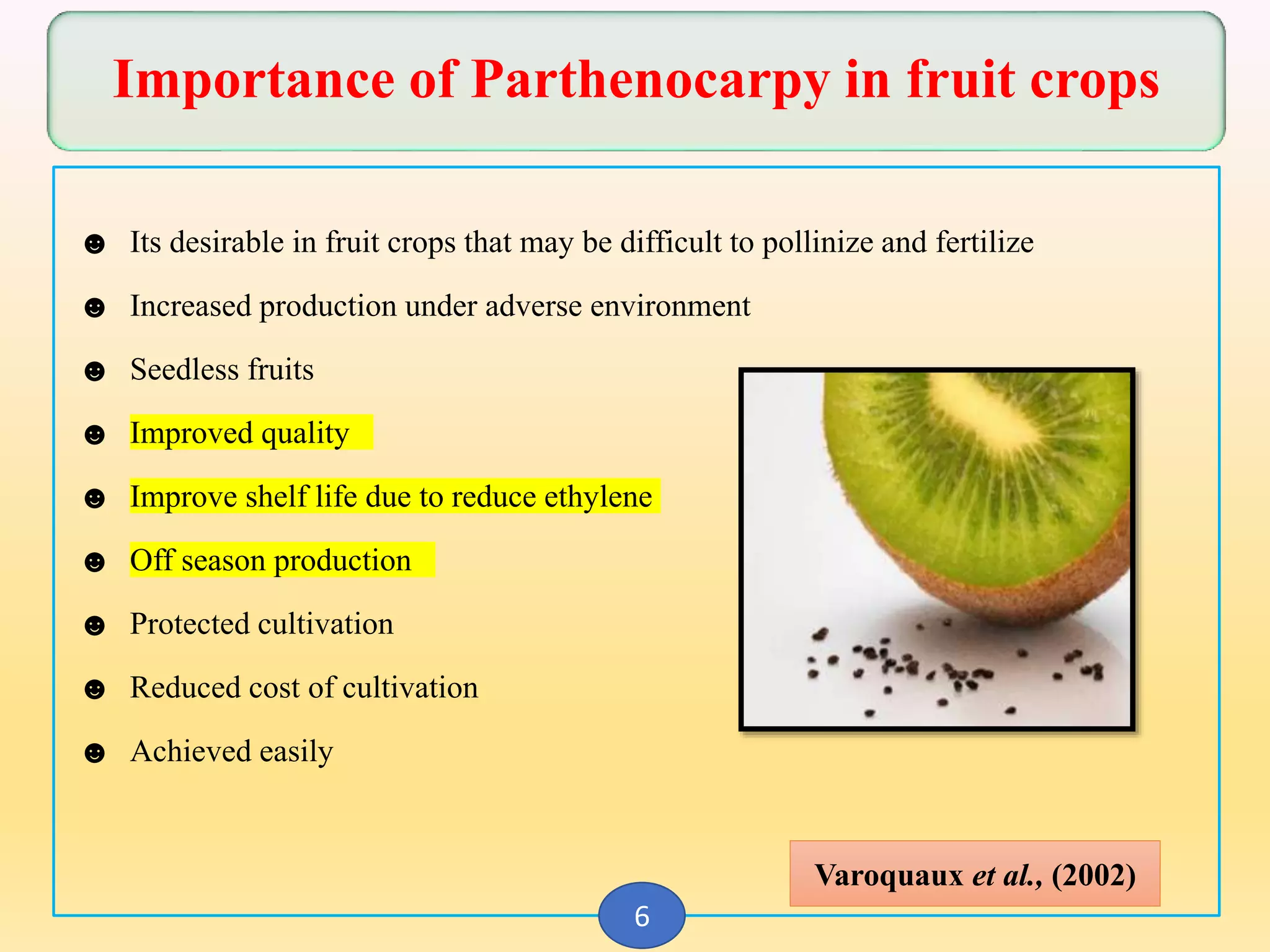 Breeding for seedlessness in fruit crops | PPTX