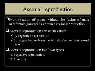 Breeding method for clonal propagation crops, apomixis and clonal ...