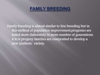Breeding methods for vegetables | PPTX